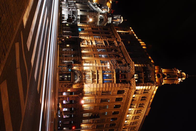 Building night view stock image. Image of area, shanghai - 17233329