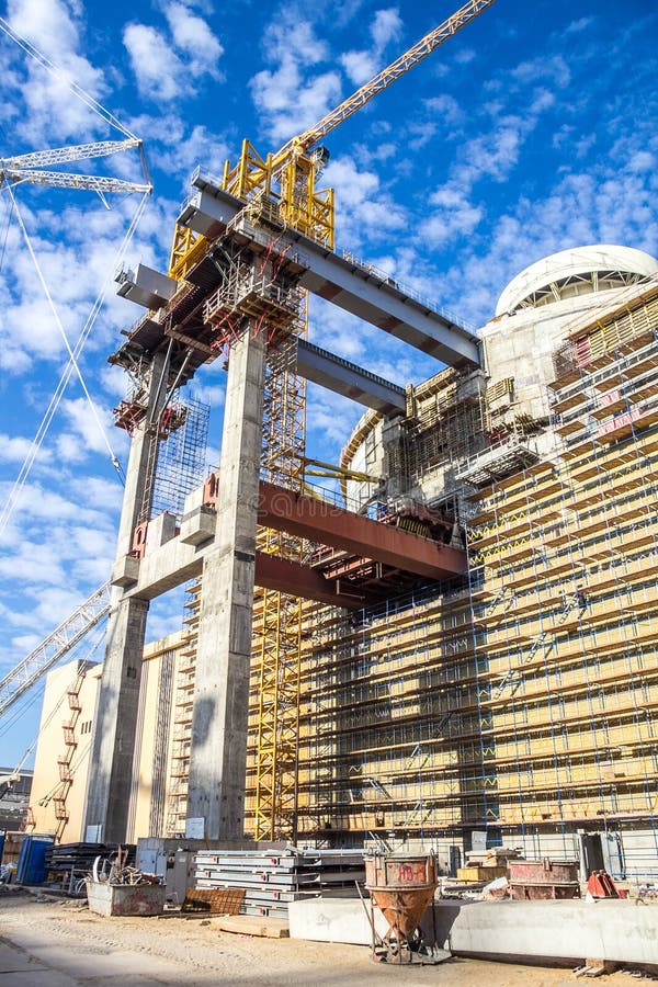 Building of Nuclear Power Plant Stock Photo - Image of electricity ...
