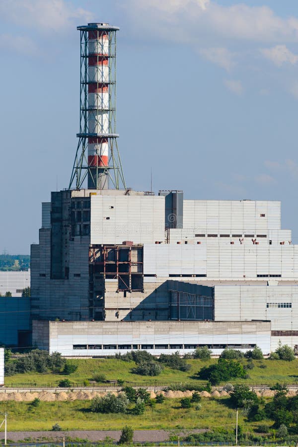 The Building of the Nuclear Power Plant Unit. Stock Photo - Image of ...