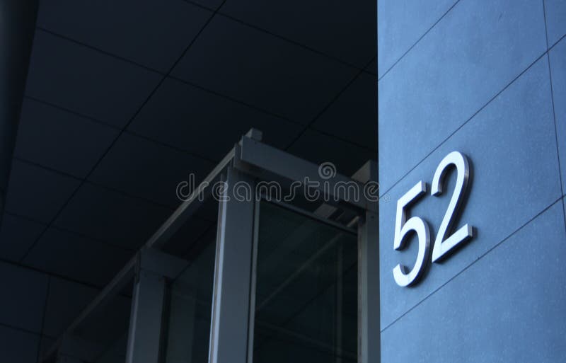 Building Number 52 stock photo. Image of surrounding - 14737918