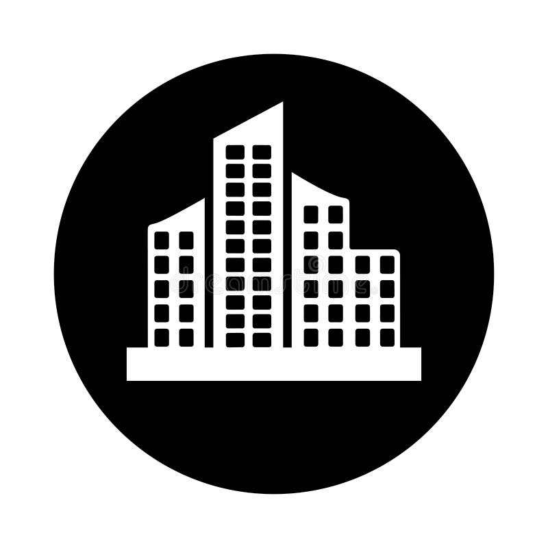 Building, Office, Architecture Icon. Black Vector Design Stock ...