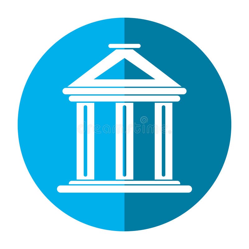 Building Office Bank Structure Shadow Stock Vector - Illustration of ...