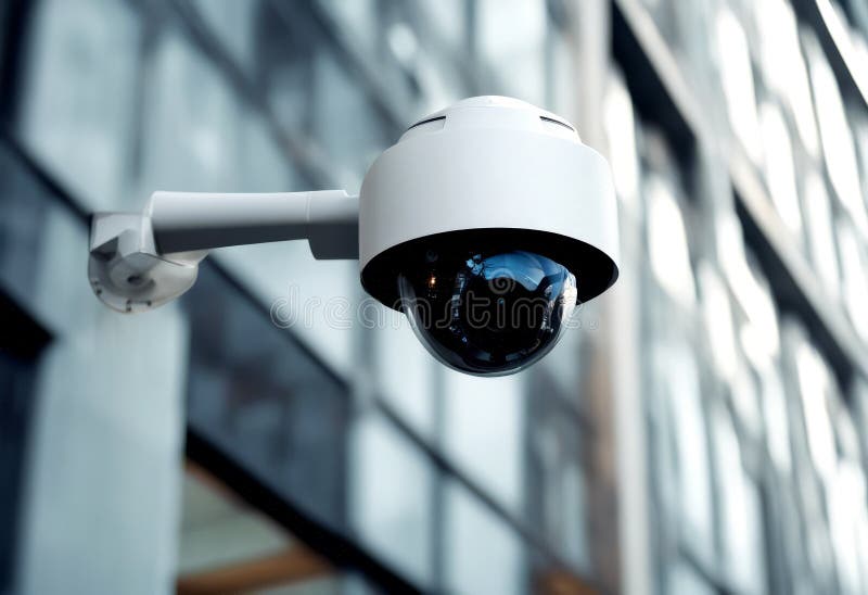 Building Office Camera Security Stock Illustration - Illustration of ...
