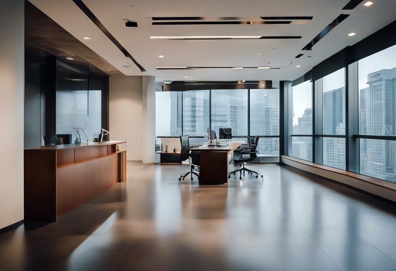 Building Office Entrance Technology Business Modern Stock Illustration ...