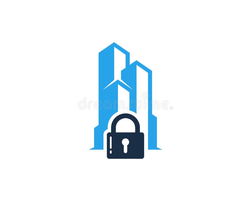 Building Office Security Icon Logo Design Element Stock Vector ...