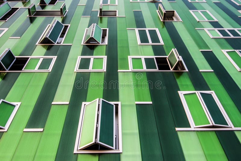 Building Multiple Colors Open Closed Windows Stock Photos - Free ...