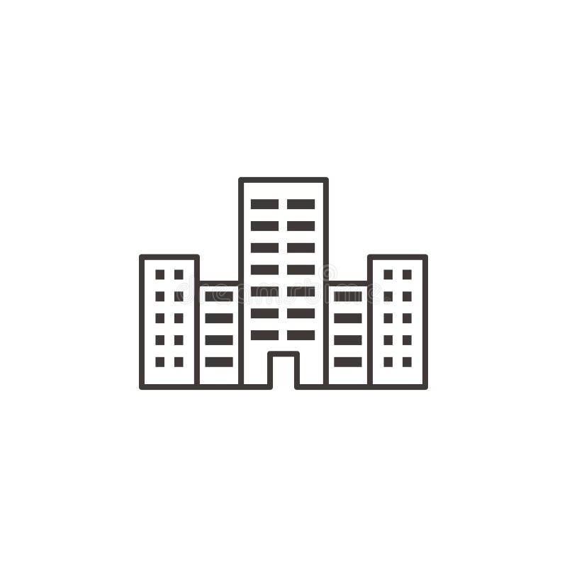 Building, Outline, Icon - Building Icon Stock Illustration ...