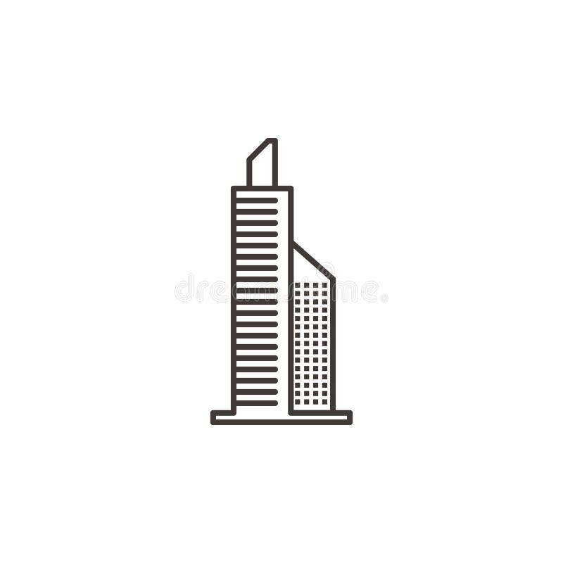 Building, Outline, Icon - Building Icon Stock Illustration ...