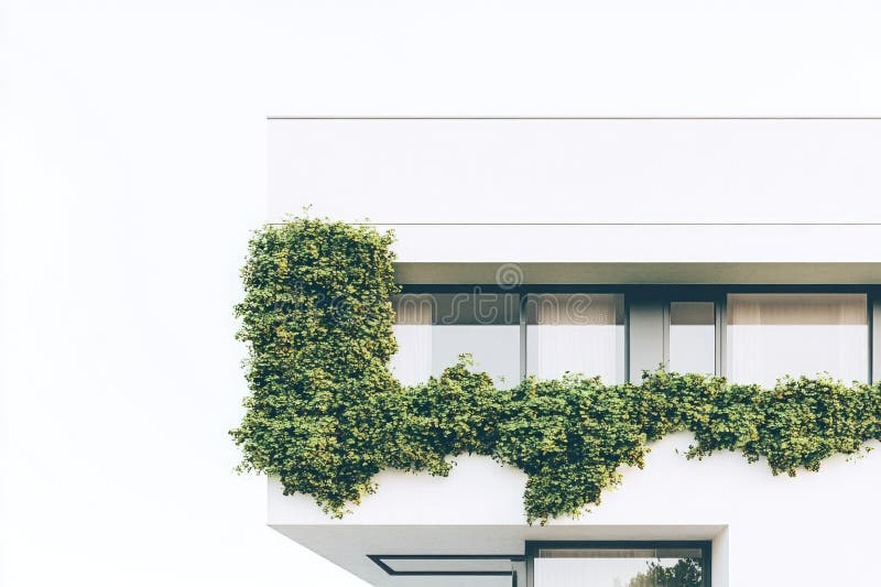 A Building with Overgrown Vegetation and Plants Stock Image - Image of ...