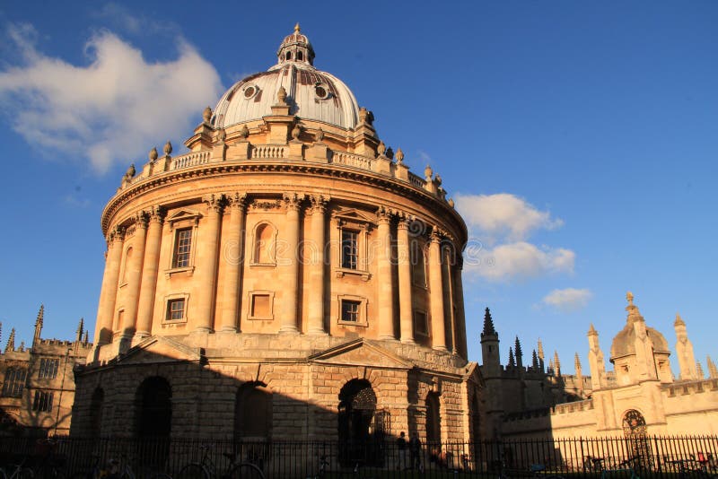 Oxford Library Building Sunny Day Stock Image - Image of building, town ...
