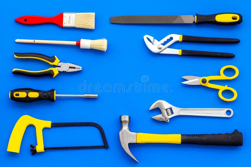 Building, Painting and Repair Tools for House Constructor Work Place ...