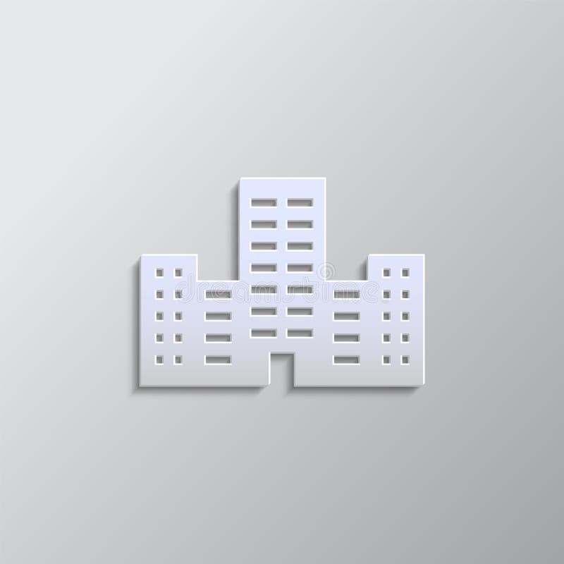 Building Paper Style, Icon. Paper Style Vector Icon Stock Illustration ...