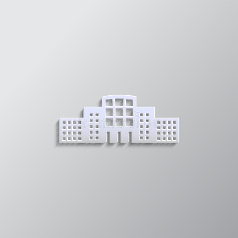 Building Paper Style, Icon. Paper Style Vector Icon Stock Illustration ...