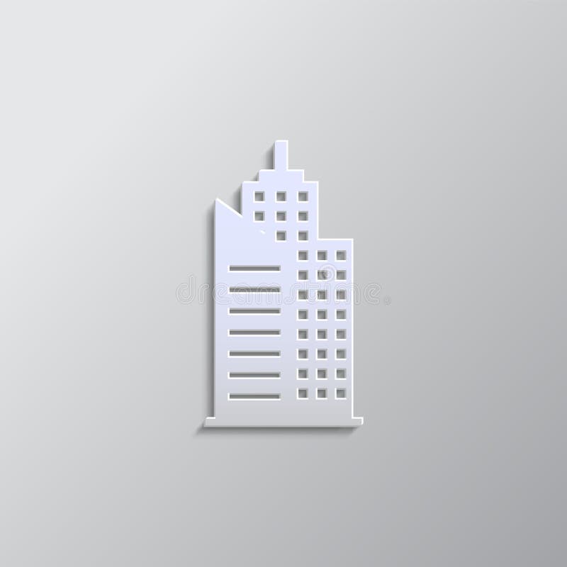 Building Paper Style, Icon. Paper Style Vector Icon Stock Illustration ...