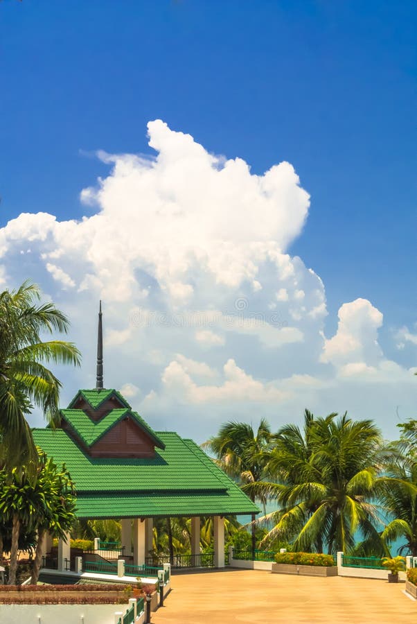 Building and pathway . stock photo. Image of cloudscape - 44671918