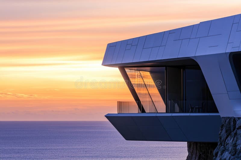 A Building Perched on the Edge of a Cliff, Offering Stunning Ocean ...