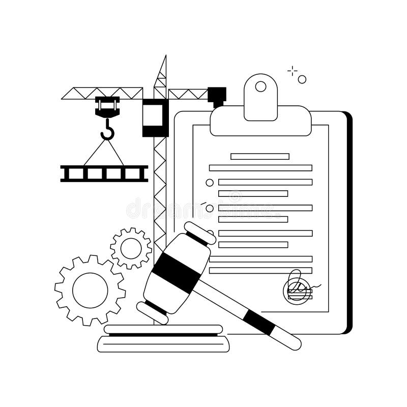 Building Permit Abstract Concept Vector Illustration. Stock Vector ...