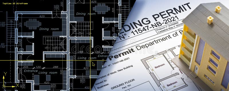 Building Permit Concept with Building Approvation, Condominium ...