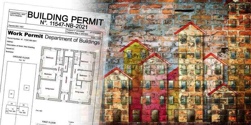 Building Permit Concept with Imaginary Building Approvation and ...