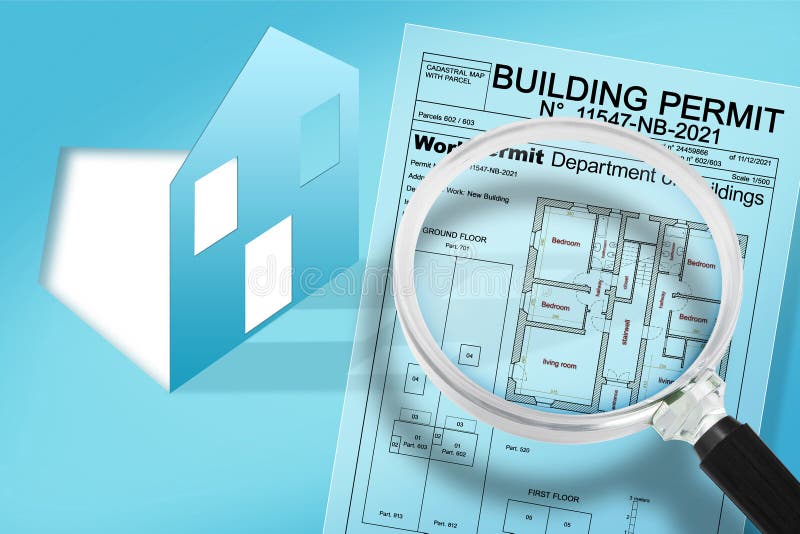 Building Permit Concept with Imaginary Building Approvation and ...