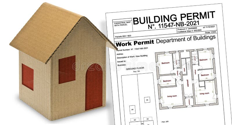 Building Permit Concept with Imaginary Building Approvation and ...