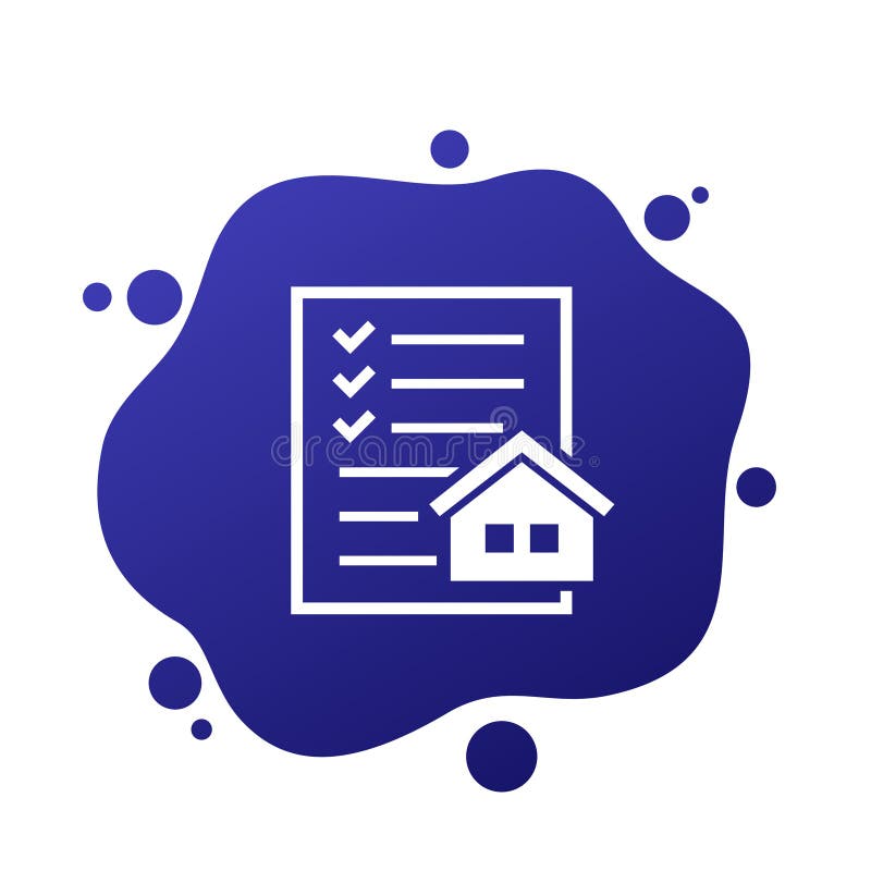 Building Permit Icon, House Permission Vector Stock Vector ...