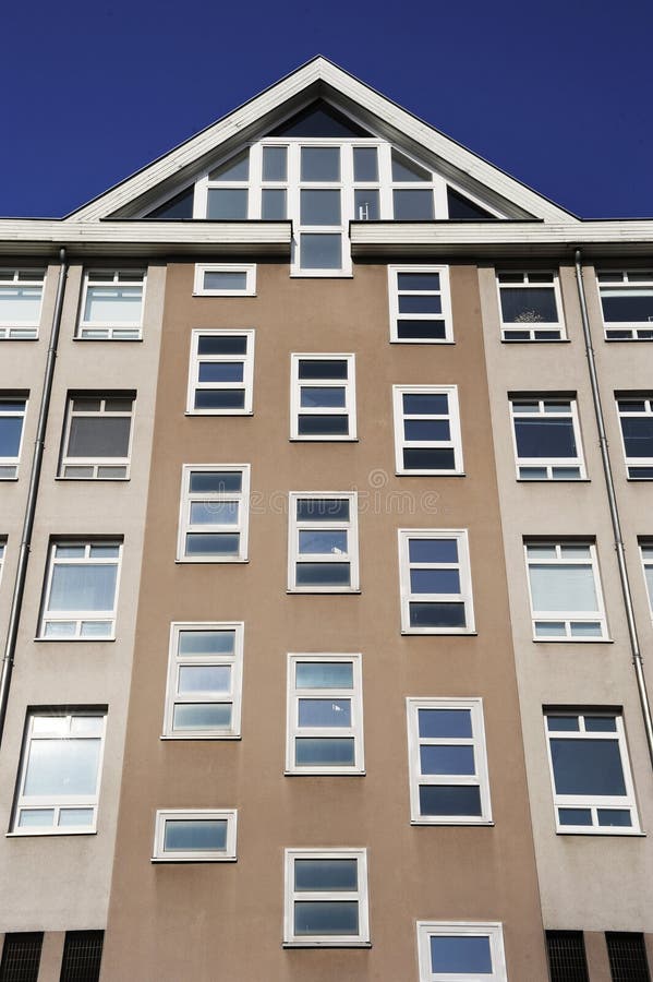 Building Photographed from the Bottom Stock Image - Image of living ...