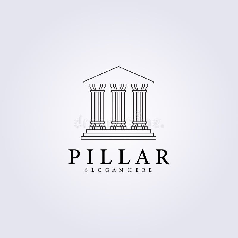 Three Pillars Symbol Stock Illustrations – 69 Three Pillars Symbol ...