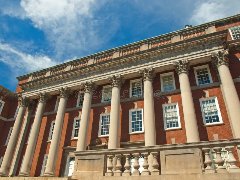 Building with pillars stock photo. Image of column, education - 31250010