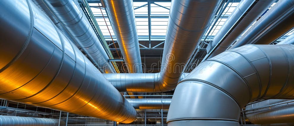 Building Piping Systems, an Array of Different Pipes and Piping Systems ...