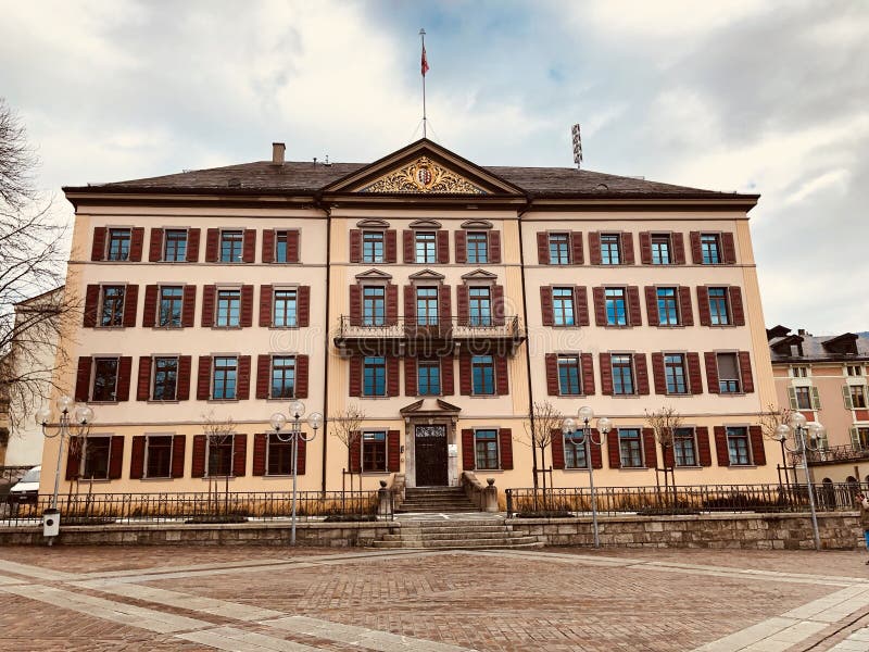 Building place in town stock image. Image of modern - 114364263