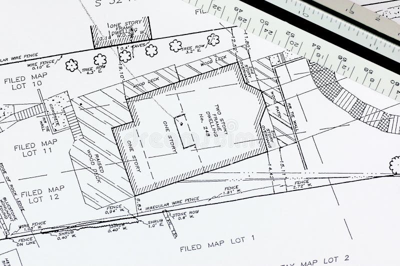 Building Plan stock photo. Image of project, dwelling - 1833972