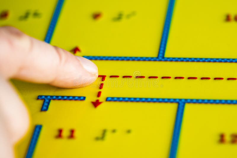 The Building Plan for Blind People Stock Image - Image of reading ...