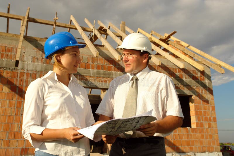Building plan study stock image. Image of discussing, framing - 5972877