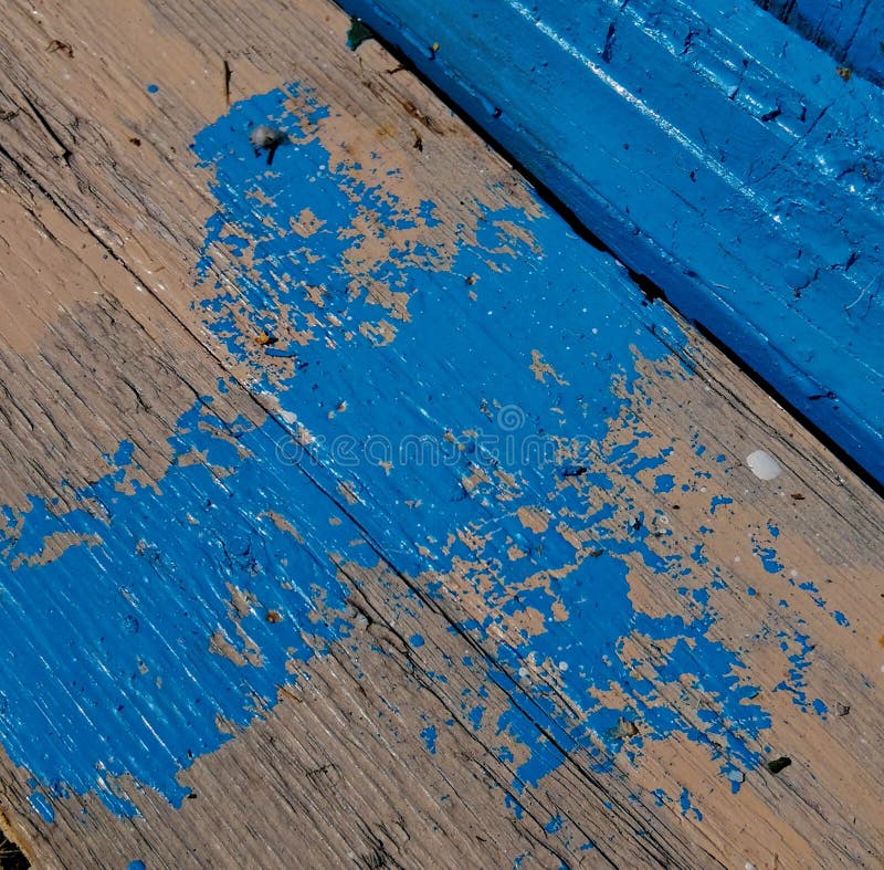 Building Planks, Gray, with a Rough Texture, Painted Blue Stock Image ...