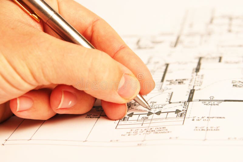 Building plans stock photo. Image of architech, silver - 1166178