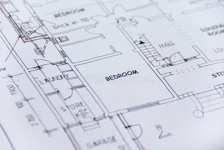 Building plans stock photo. Image of renovations, construction - 13918344