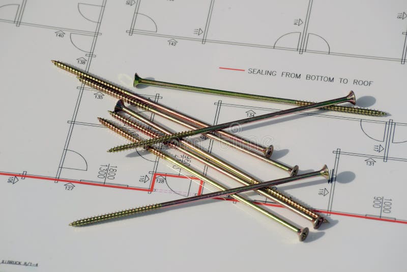 Building plans stock photo. Image of engineering, construction - 48608238