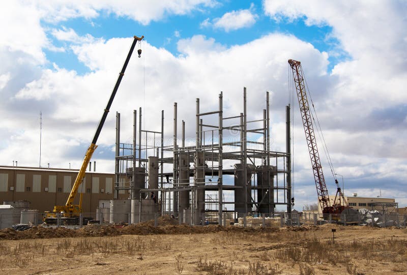 Building at plant stock image. Image of chimney, boiler - 31793355