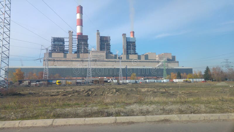 Power plant stock photo. Image of polution, building - 107117038
