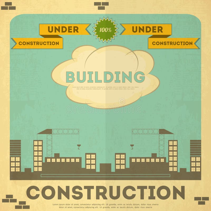 Building poster design stock vector. Illustration of label - 38398671