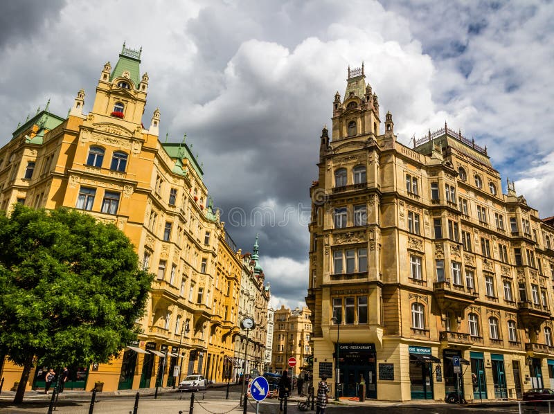 Building in Prague, Czech Republic Editorial Image - Image of ...