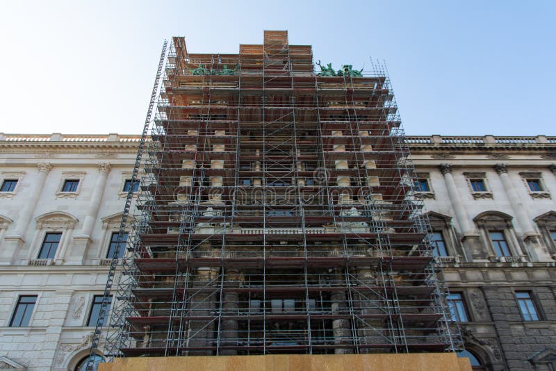 The Building is in the Process If Improvement. Under Construction ...