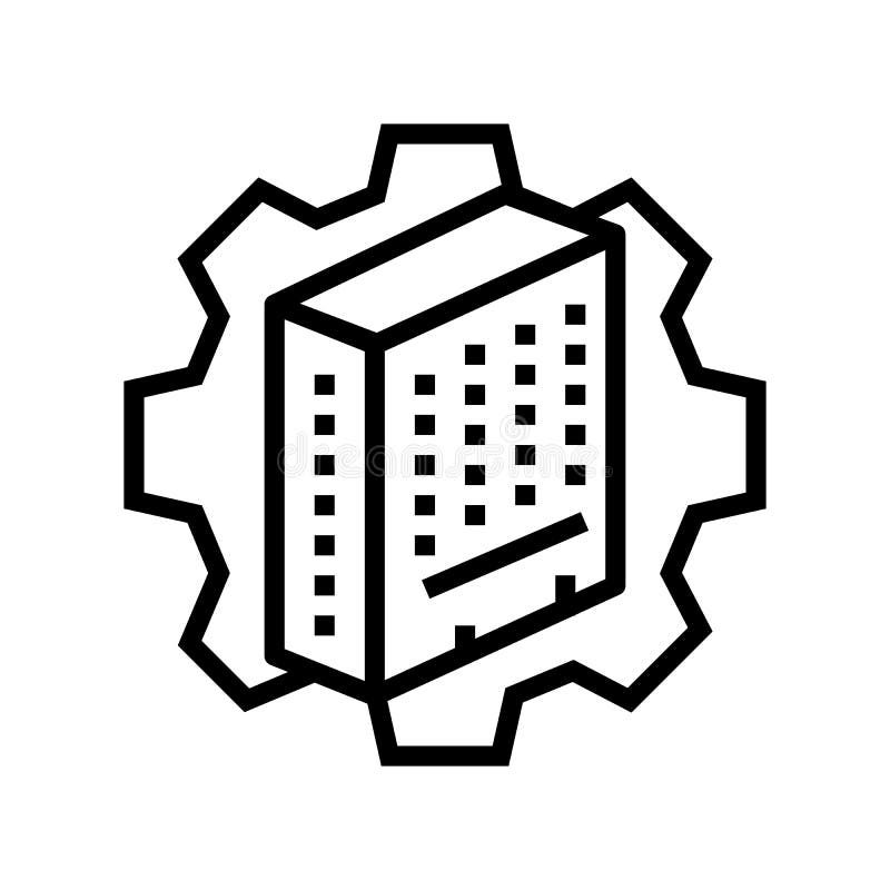 Mrp Process Line Icon Vector Illustration Stock Vector - Illustration ...