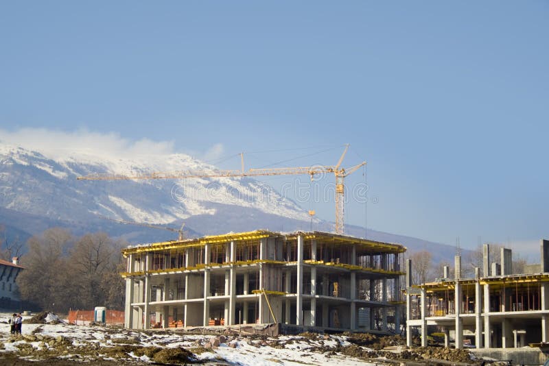 Building in progress stock image. Image of house, staging - 4346951