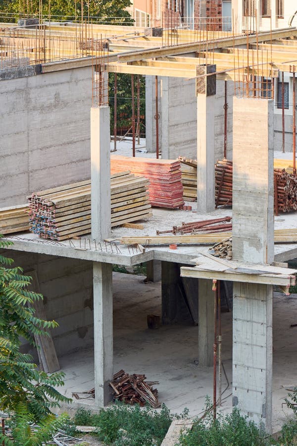 Building in Progress stock image. Image of housing, green - 97442379