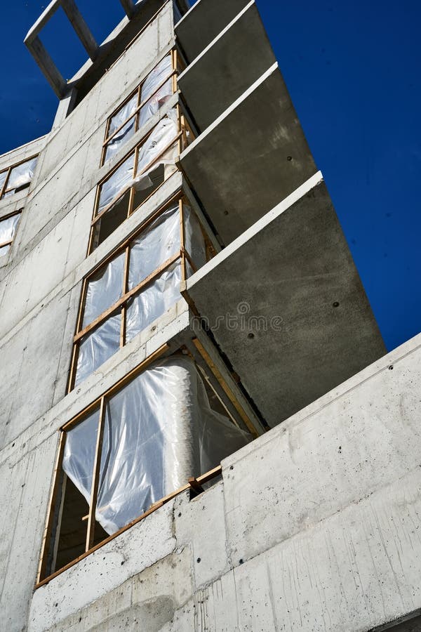 Building in progress stock image. Image of site, industrial - 198452043