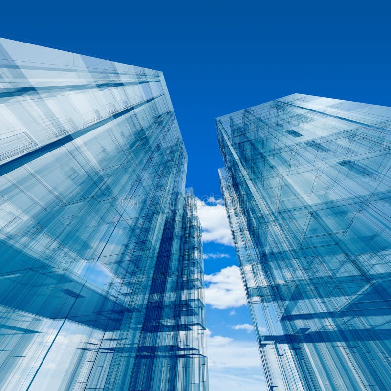 Building project stock illustration. Illustration of perspective - 29742627