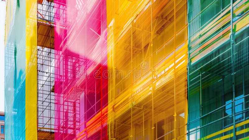 Building Protection Wrapping by Safety Textile Net, Development and ...