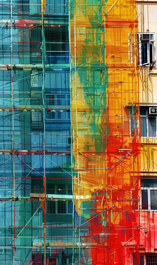 Building Protection Wrapping by Safety Textile Net, Development and ...